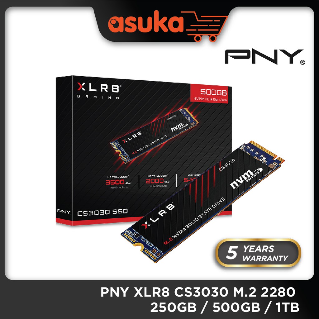 pny-xlr8-cs3030-m-2-2280-pcie-gen3x4-nvme-ssd-250gb-500gb-1tb