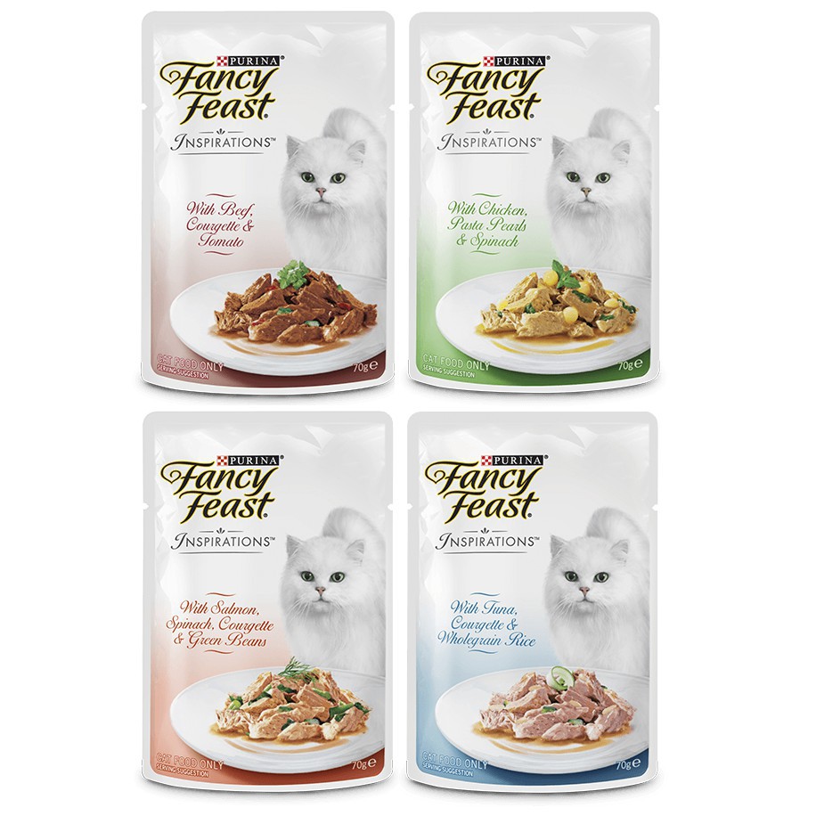 Fancy Feast Inspirations- Wet Cat Pouch- Assorted Flavor (70g) | Shopee ...