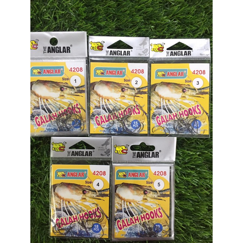 THE ANGLAR 4208 GALAH HOOK / EUPRO PRAWN HOOK 2907 / 2908 MATA KAIL ...