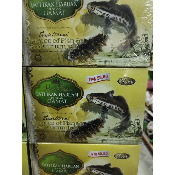 Pati Ikan Haruan Dengan Gamat 70ml x 6 botol | Shopee Malaysia