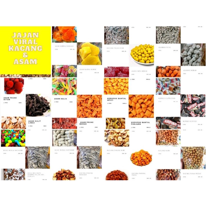 JAJAN VIRAL PELBAGAI JENIS ASAM MASAM MENGIDAM | Shopee Malaysia