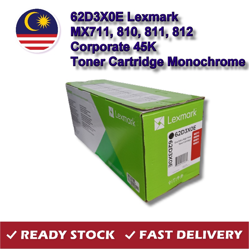 62D3X0E Lexmark MX711, 810, 811, 812 Corporate 45K Toner Cartridge ...