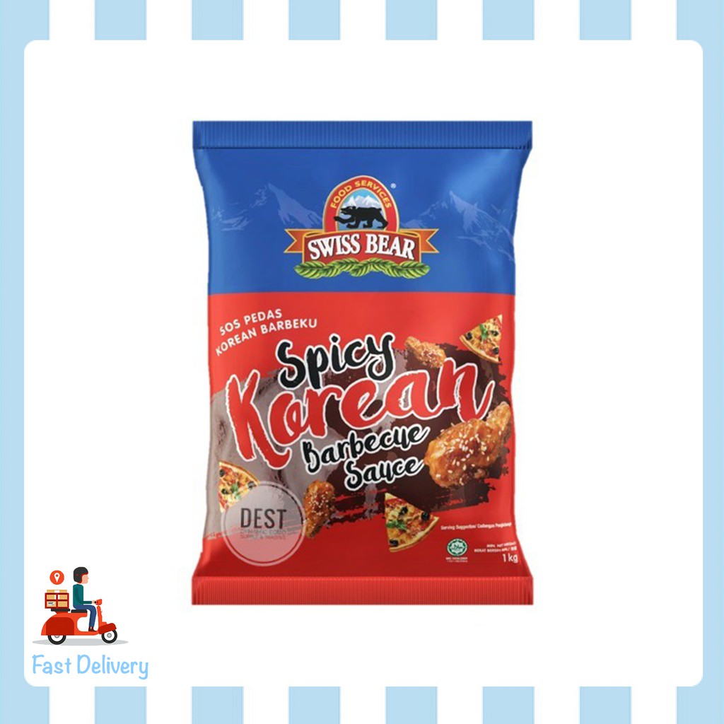 Swiss bear spicy korean barbecue sauce/ sos pedas korean barbeku 1kg ...