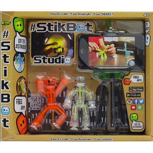 Boys/Girls: Stikbot Studio Kids Stop Motion Animation App Movie Maker ...