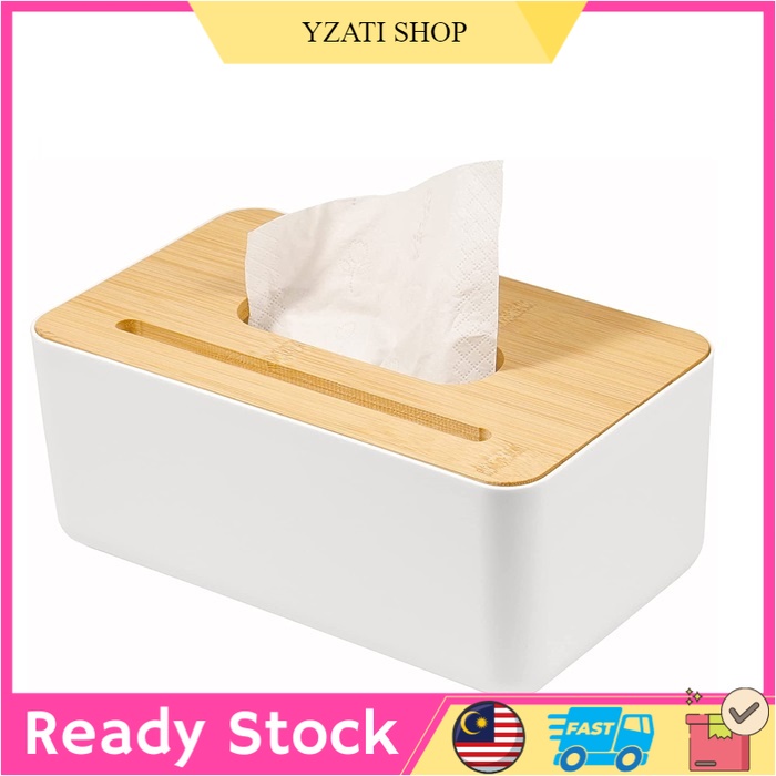 Style Bamboo Wood KOREAN STYLE Cover Tissue Box Desktop Paper Box ...