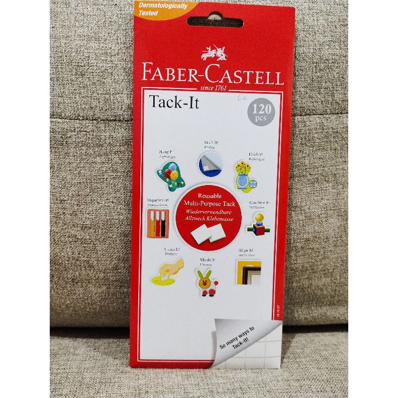 Faber Castell TACK-IT / Tack it / Reusable Self Adhesive (120pcs/Pack ...