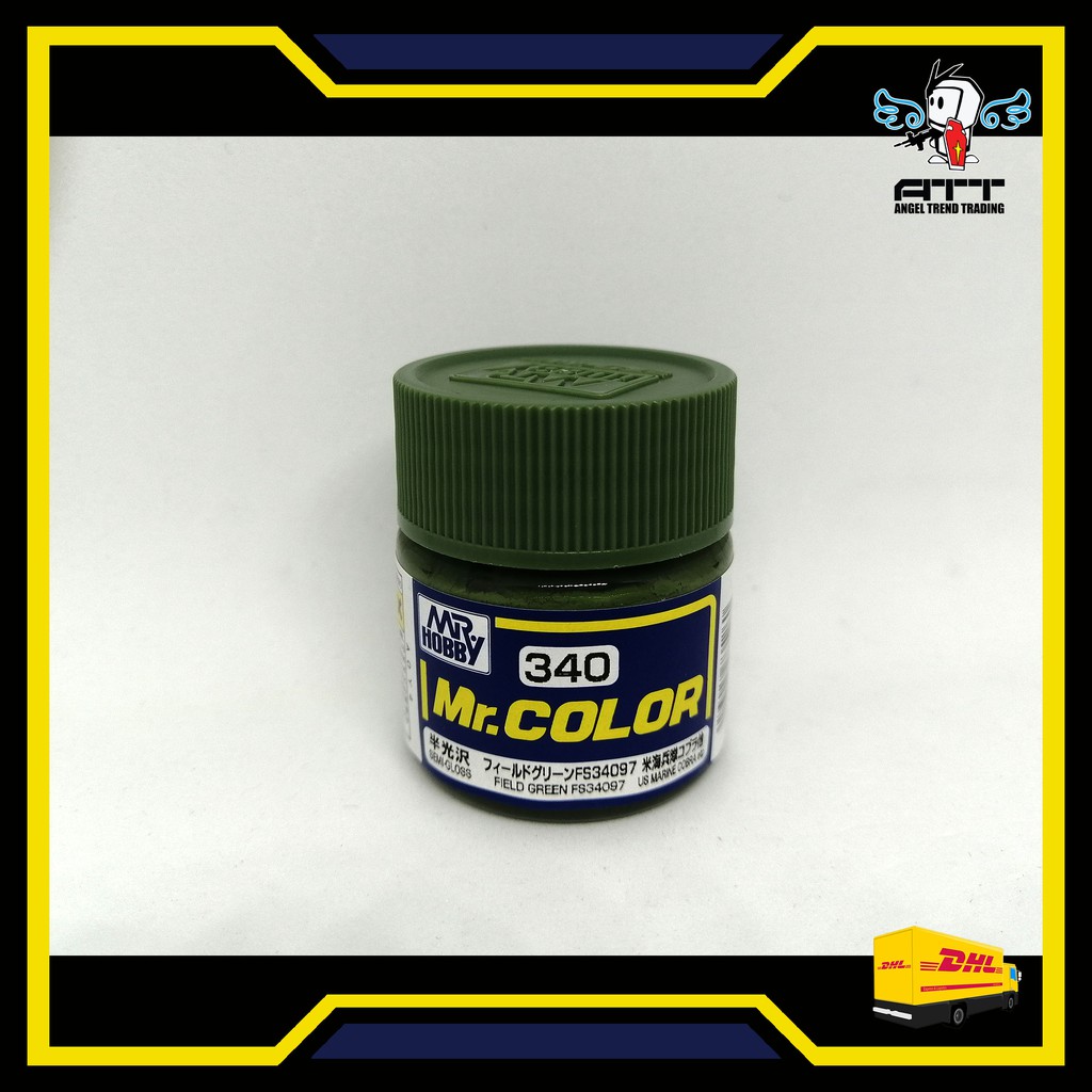 MR.COLOR 340 FIELD GREEN FS34097 10ML (Gunpla Gundam Paint Model Kit ...