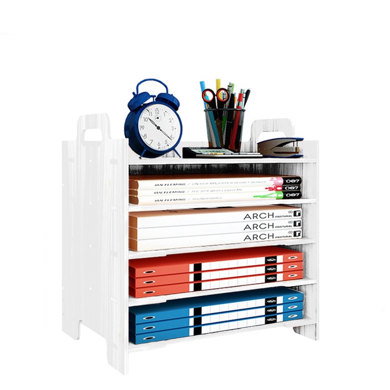 Document storage rack office tabletop rack stackable storage book rack ...