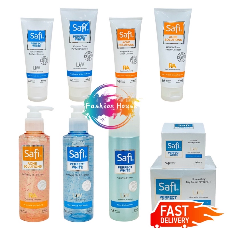 Safi Perfect White Purifying Cleanser/Clarifying Cleanser/Toner/Whipped ...