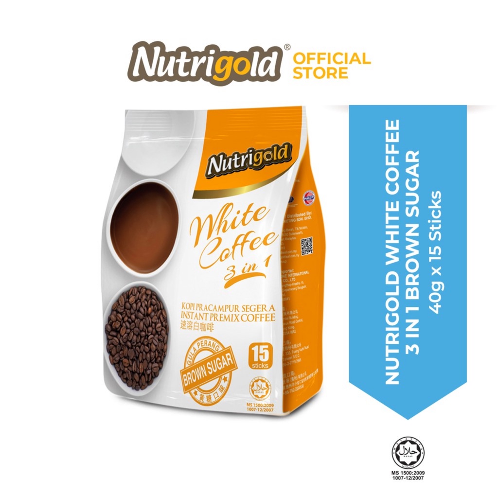 Nutrigold Coffee Instant white coffee 3in1 /2in1:Flavour Classic No ...