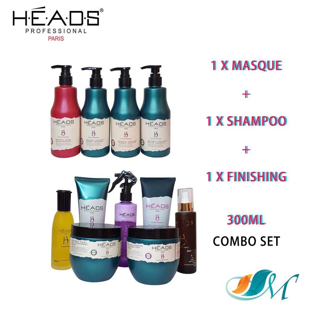 Heads Professional Combo Set 300ml Anti-dandruff Shampoo Conditioner ...