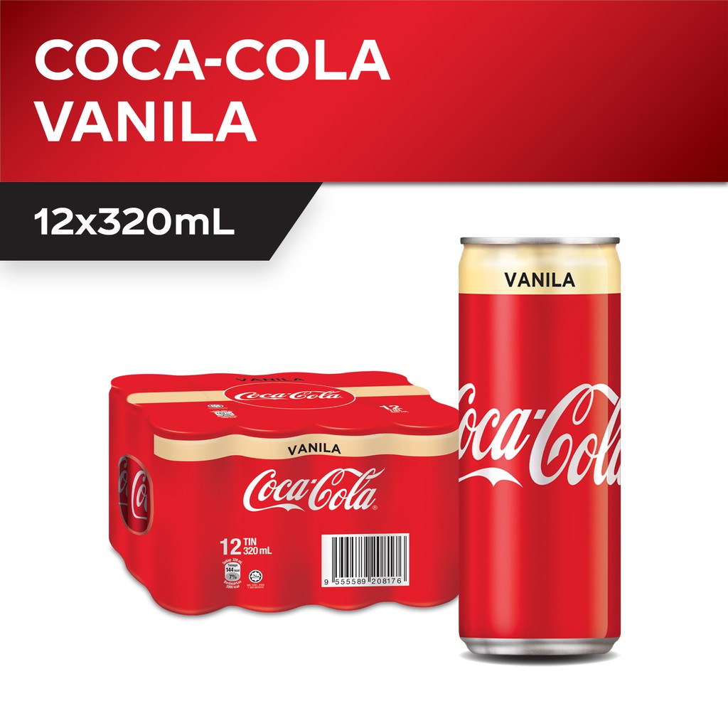 Coca-Cola Vanilla Can (320ml x 12) | Shopee Malaysia
