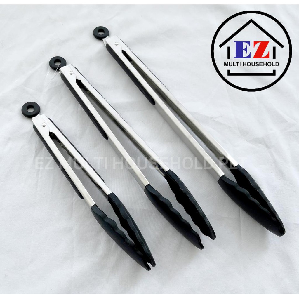 9" / 12" / 14" / 16"SILICONE FOOD TONGS / PENYEPIT MAKANAN/ PENYEPIT ...