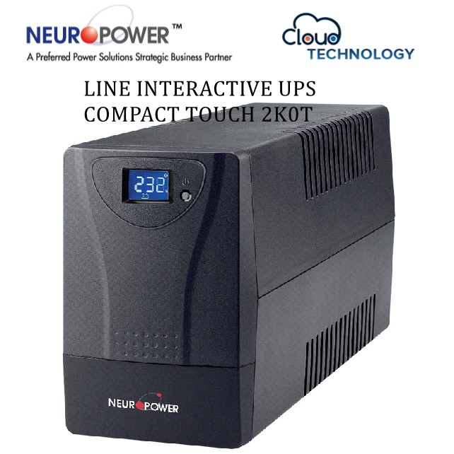 NEUROPOWER COMPACT TOUCH 2K0T 2000VA LINE INTERACTIVE BACKUP BATTERY ...