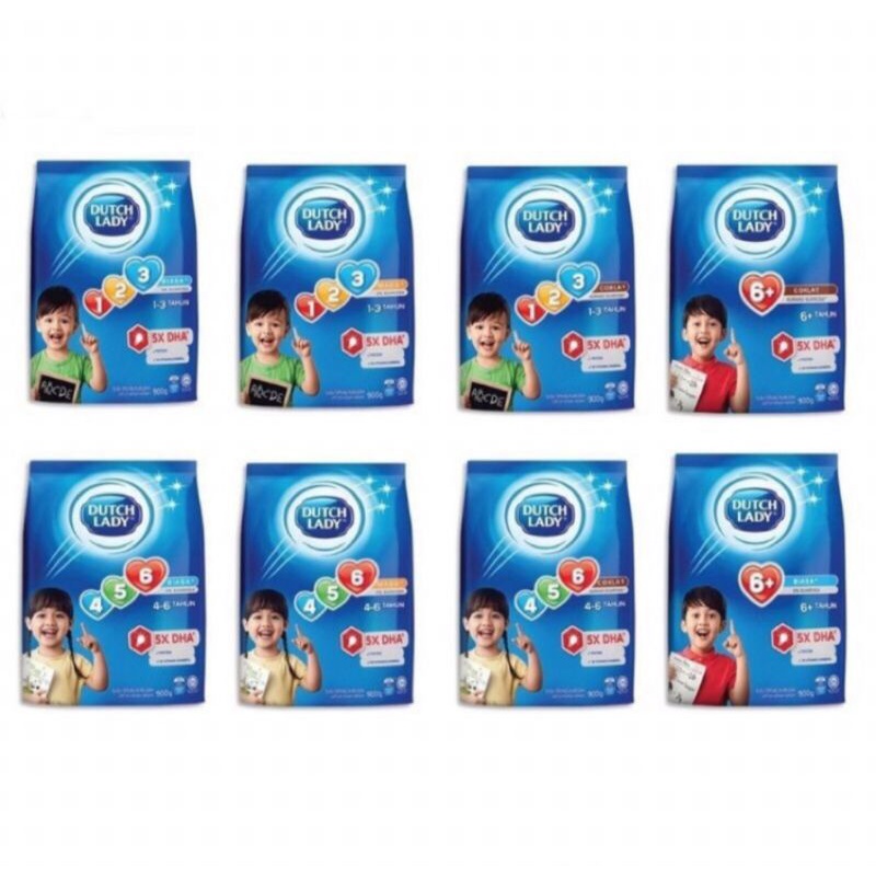 Dutch Lady Gum 123/456 - Plain, Chocolate & Honey (850g) (Exp 2023 ...