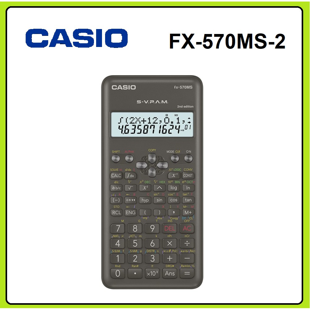 Casio Scientific Calculator FX-570MS-2 ( ORIGINAL ) | Shopee Malaysia