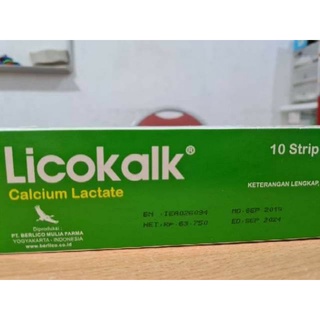 Licocalk LIKO LICO KALK LIKO CALK PLUS Taktat Calcium 1 STRIP Content ...