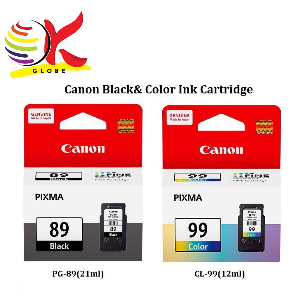 [ORIGINAL] CANON PG89 PG-89 (21ML, BLACK), CL99 CL-99 (12ML, COLOUR ...