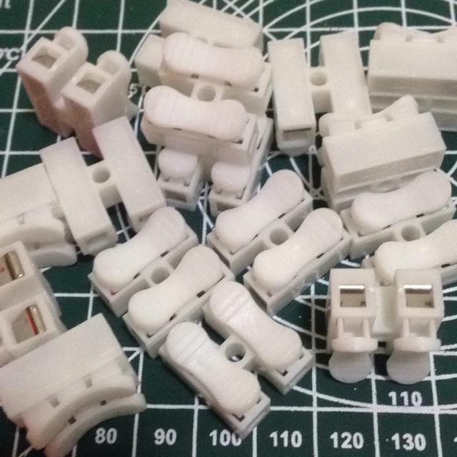 Snap on quick clip wire connectors plated 2-way | Shopee Malaysia