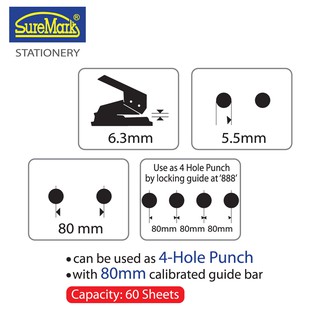 SureMark Heavy Duty 2 Hole Punch SQ-8840 | Shopee Malaysia