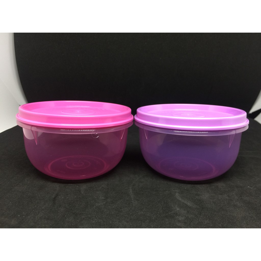 Bekas Plastic Kecil/Mini/Small Tupperware Warna Pink & Purple Cantik ...