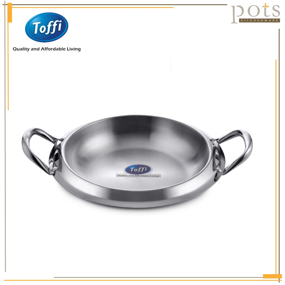 Toffi Stainless Steel Rice Serving Pan Spain Seafood Paella Pan Hot Pot ...