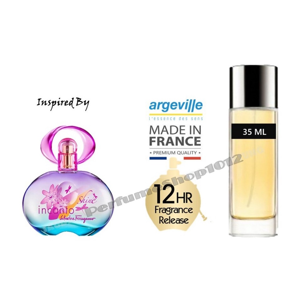 Argeville Perfume Long Lasting Parfum Inspired By Incanto Shine 35ML ...