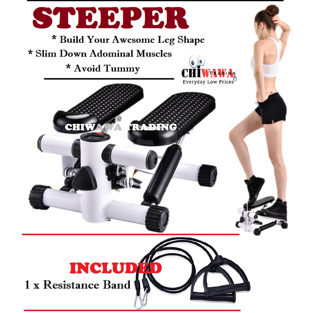 Exercise Stepper Sport Gym Fitness Slimming Machine 2pcs Resistance ...