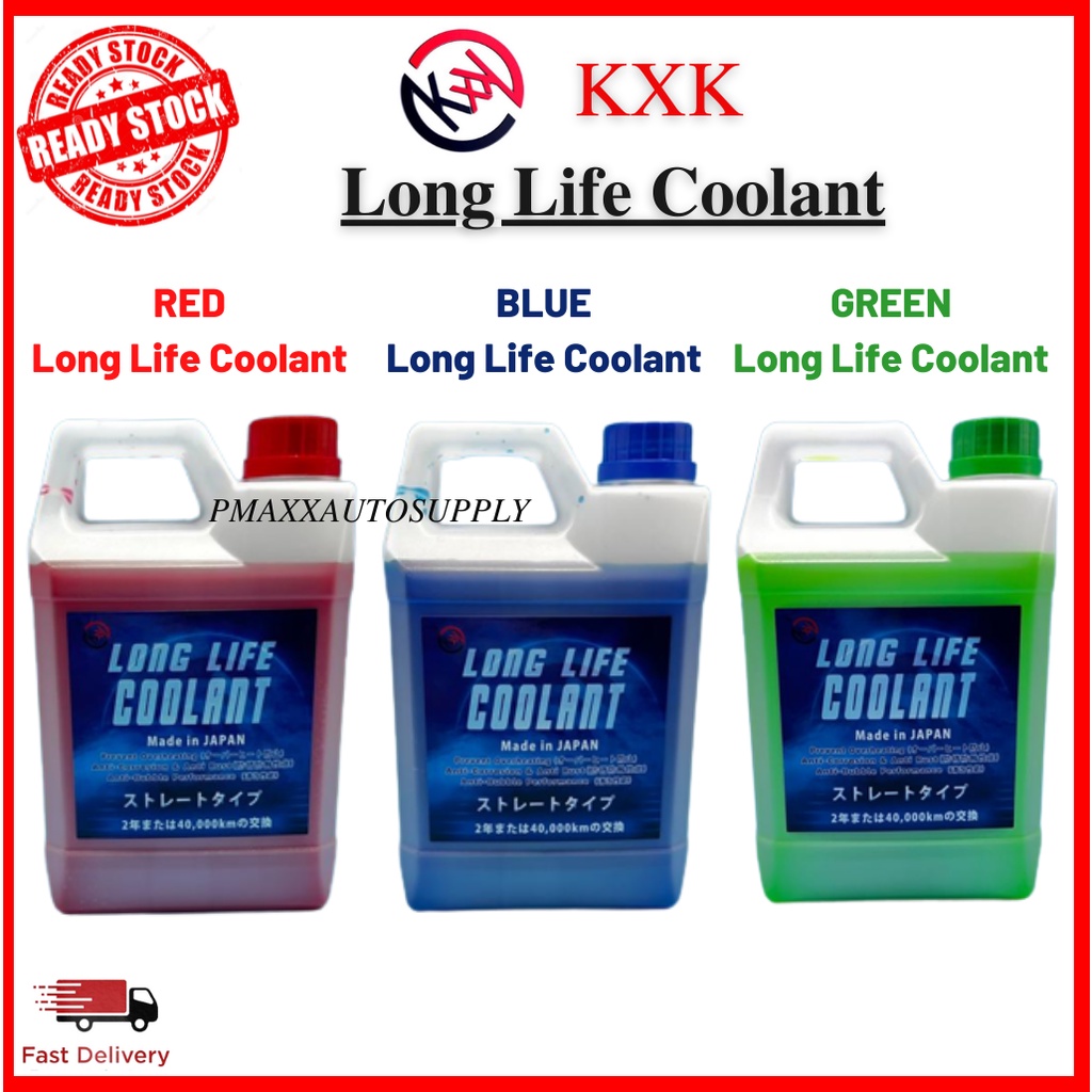 KXK Long Life Coolant 2Liters ( Made in Japan ) Red / Blue / Green #TCL ...