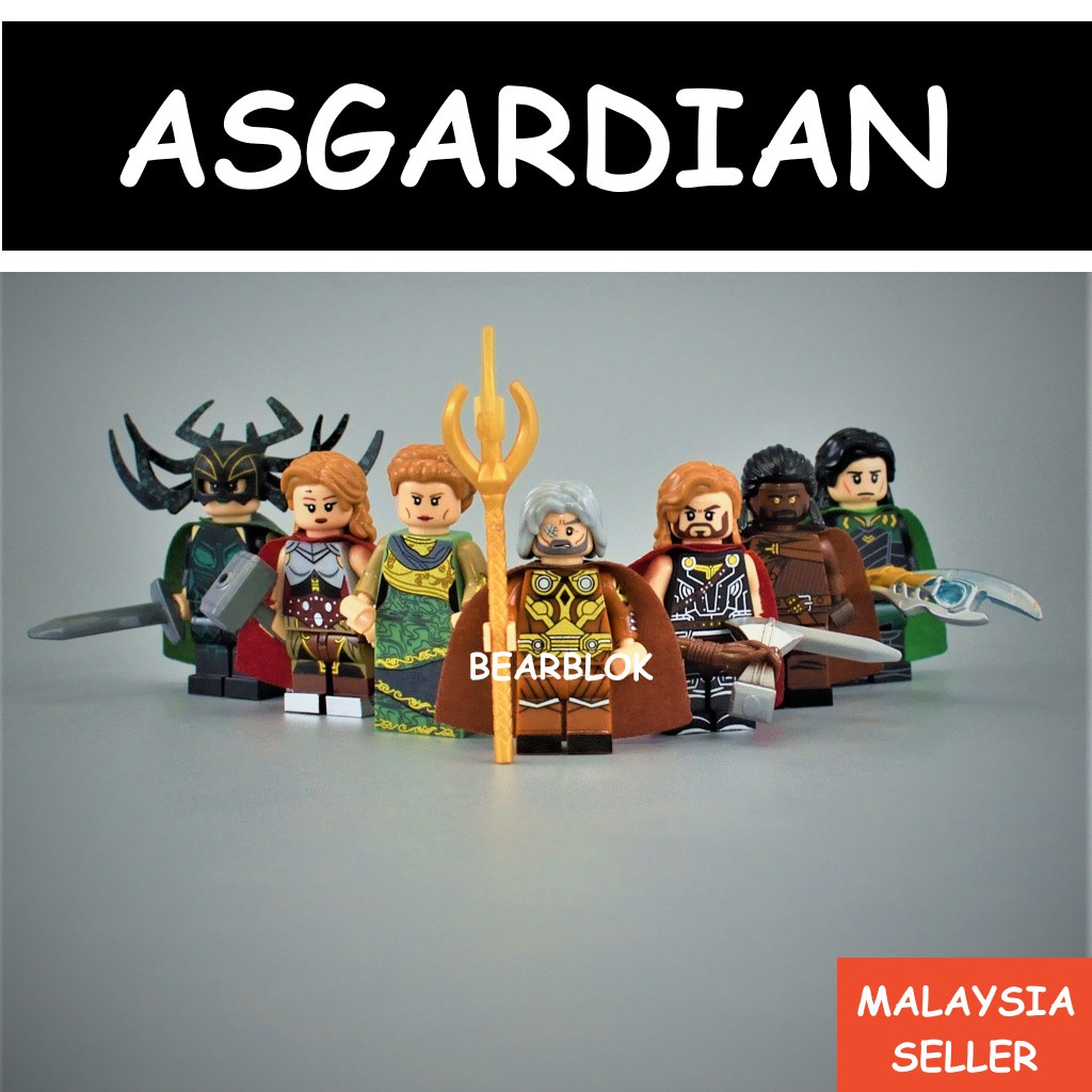 Lego Compatible Asgardian Thor Loki Odin Hela Frigga Heimdall Jane ...