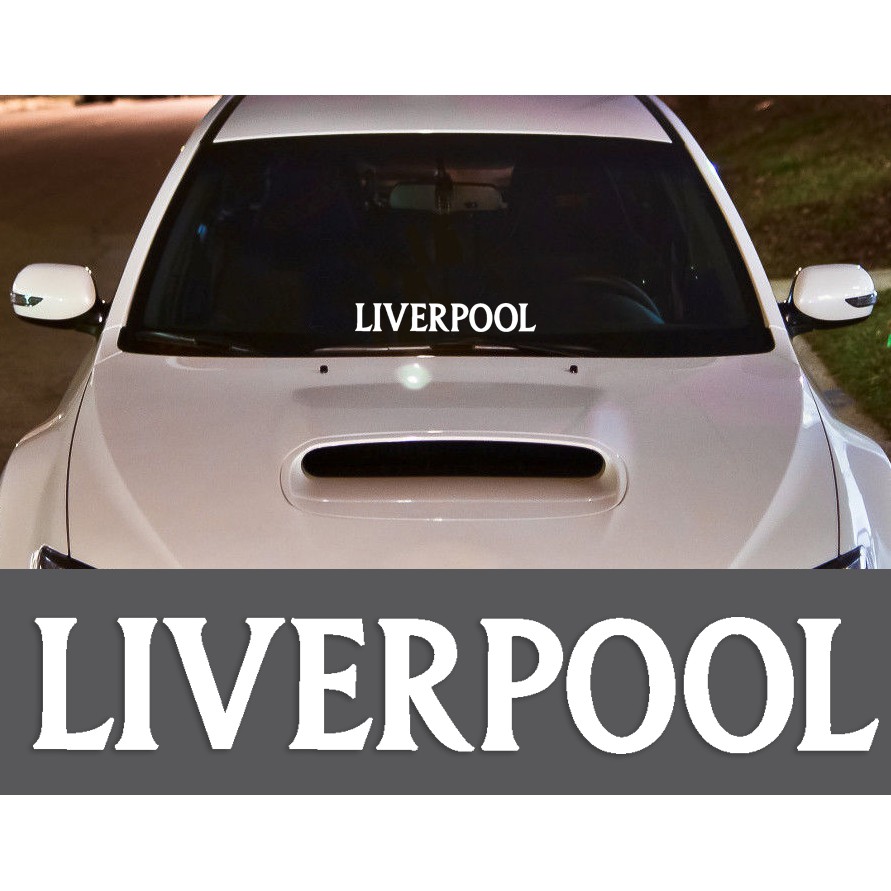 Liverpool Fc Logo Car Stickers Windscreen Cermin Door Bumper Myvi Honda ...