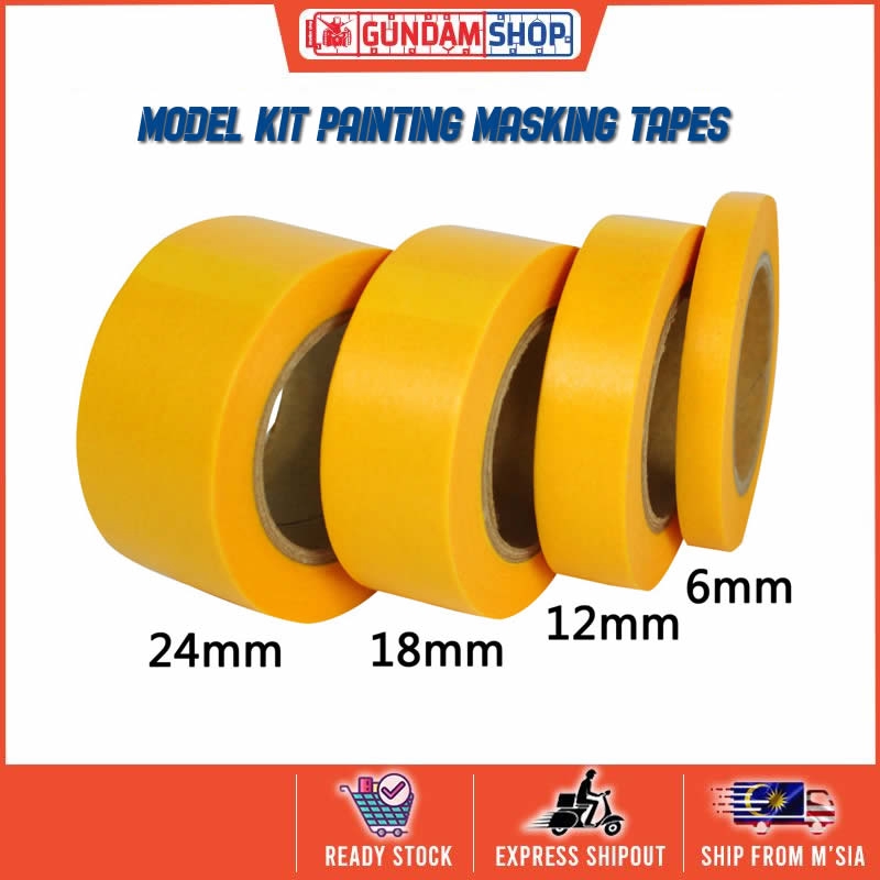 Model Kit Painting Masking Tape Tapes 6mm 12mm 18mm 24 mm | Shopee Malaysia