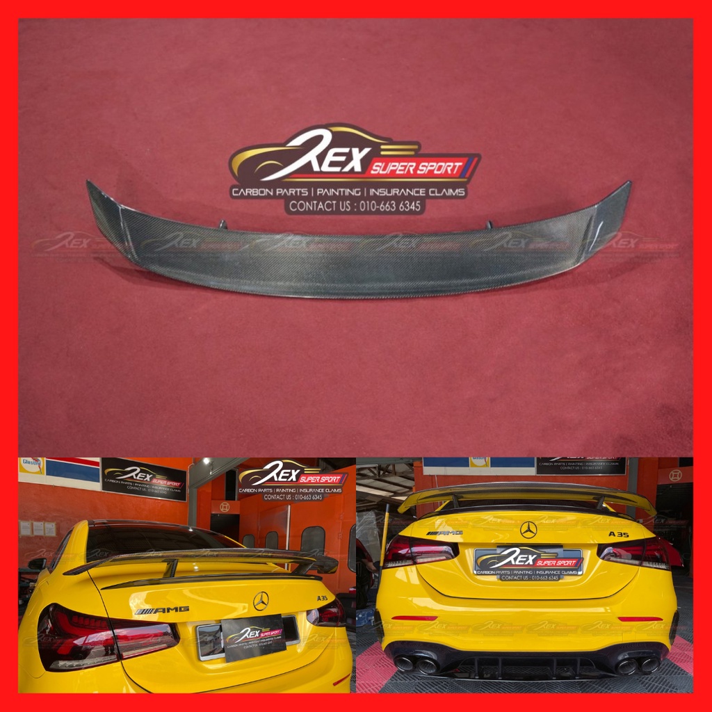 Mercedes Benz A-CLASS Sedan V177 A200 A250 A35 A45s Rear Spoiler ...