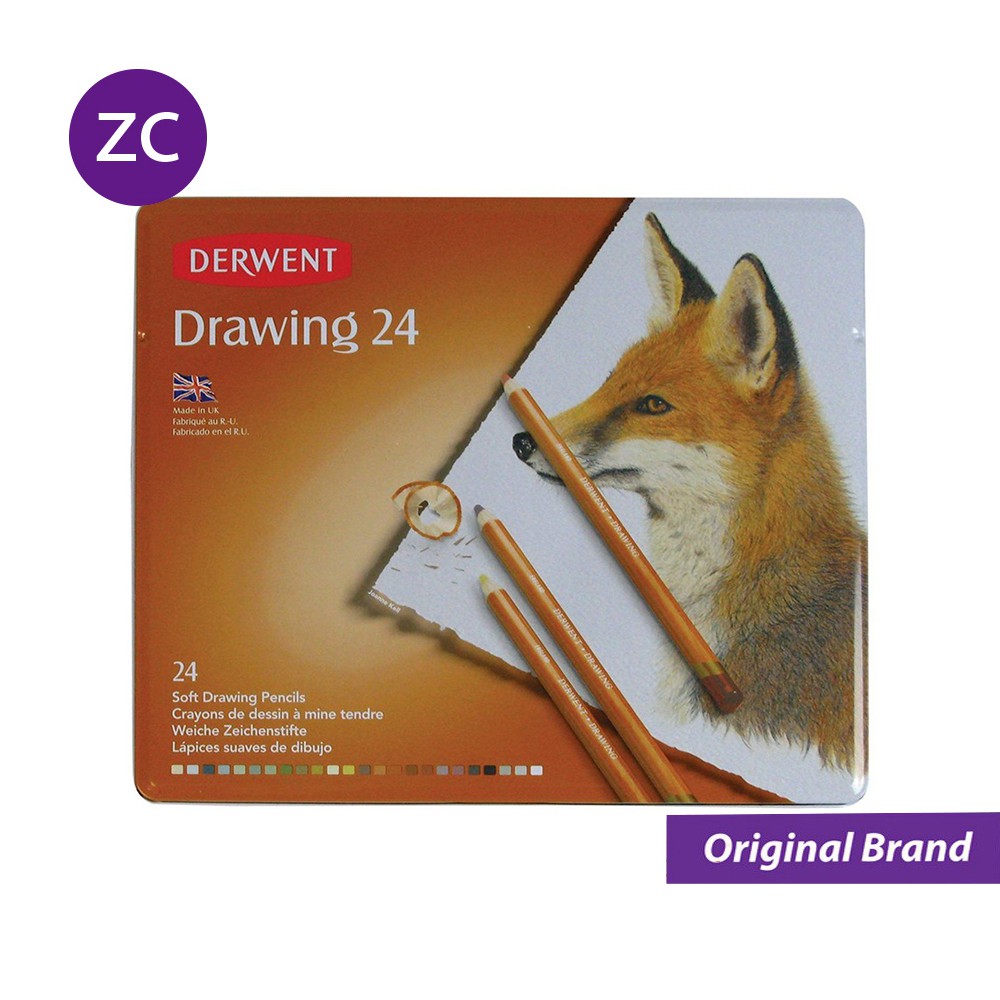 Derwent Drawing Pencils 24 Tin | Shopee Malaysia