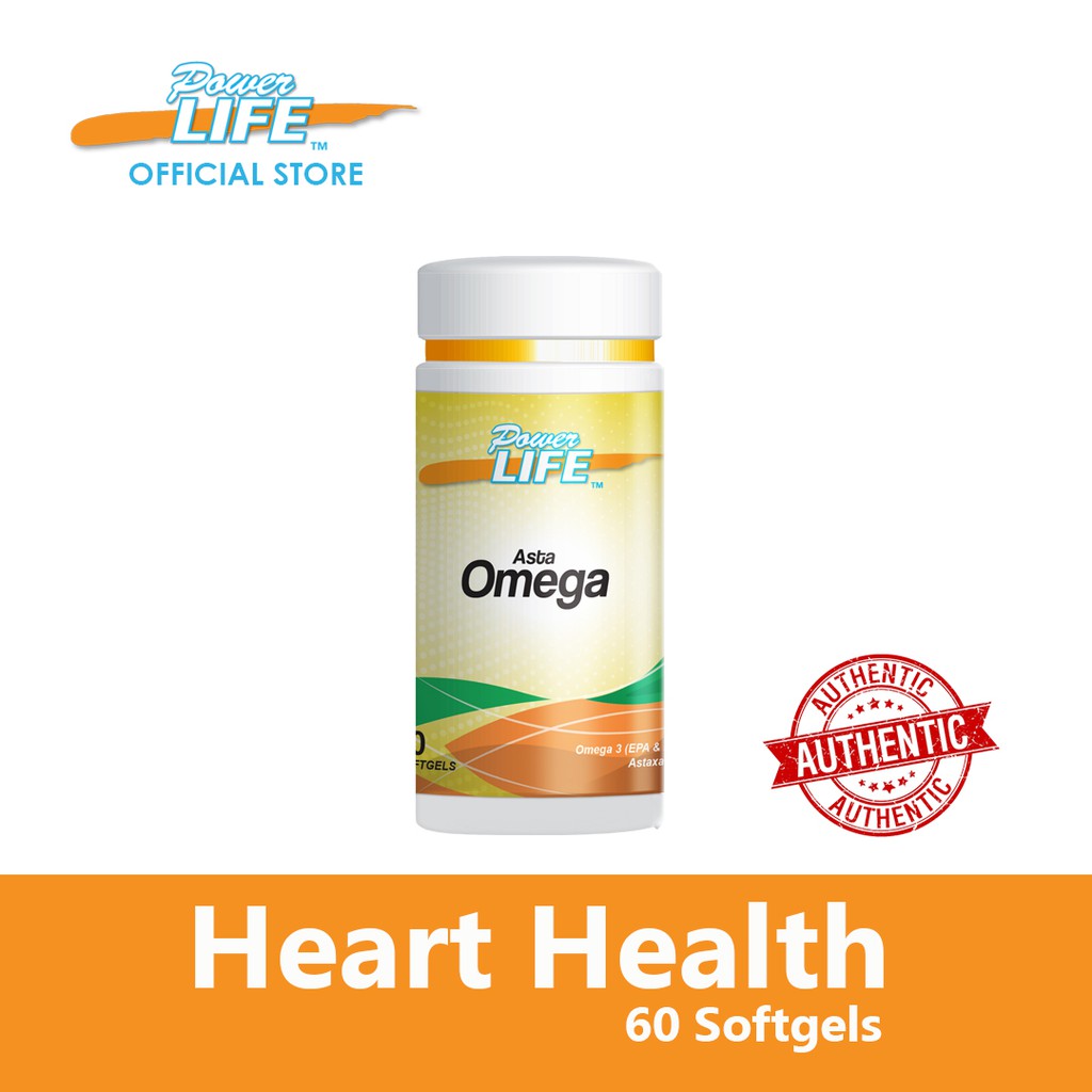 Powerlife Asta Omega - Fish Oil for anti-oxidant (60's) | Shopee Malaysia