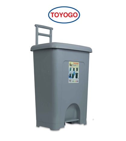 Toyogo 37 LIT PLASTIC HANDY STEP BIN / TONG SAMPAH ALIH | Shopee Malaysia