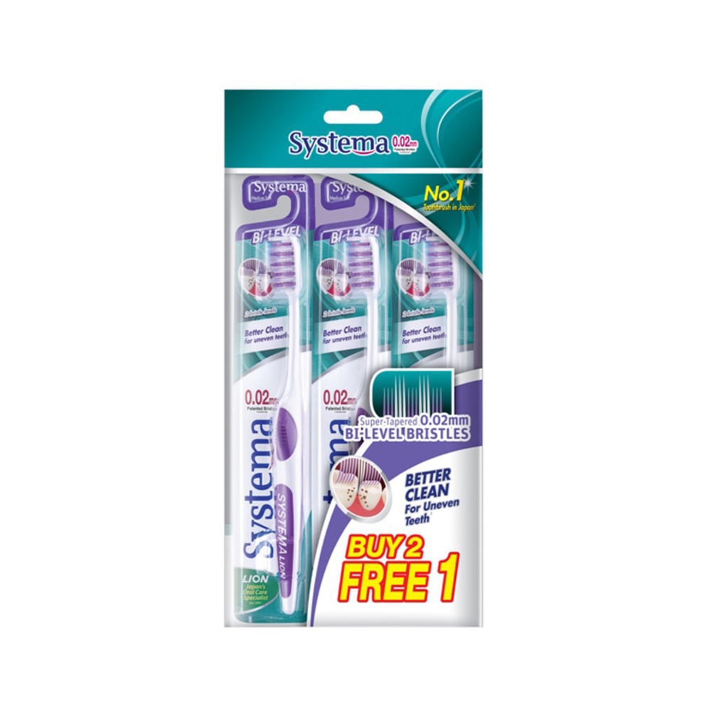 Systema Toothbrush Bi-Level (3's) | Shopee Malaysia