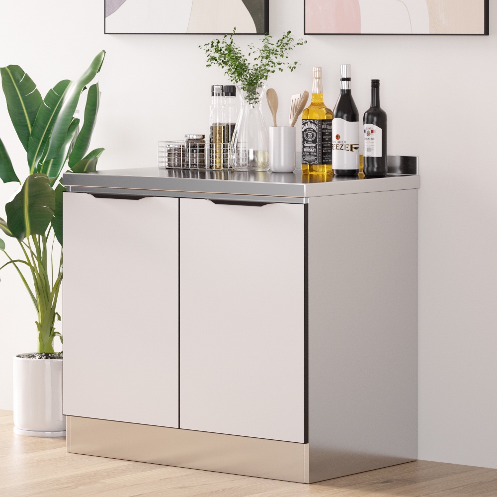 Stainless Steel Kitchen Cabinet High Quality Waterproof Perabot Modern ...