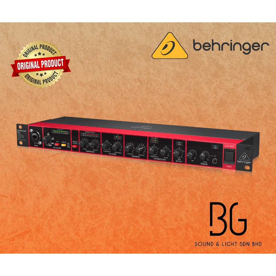Behringer Ultravoice UV1 Channel Strip and USB Audio Interface (UV 1 ...