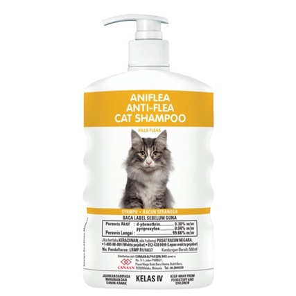 Aniflea Anti-Flea Cat Shampoo 500mL (Controls &inhibits the maturation ...