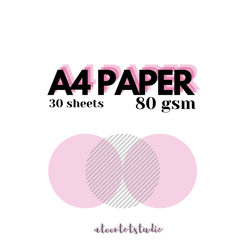 Kertas A4 80gsm / A4 Paper 80 gsm (30 sheets/30 helai) | Shopee Malaysia