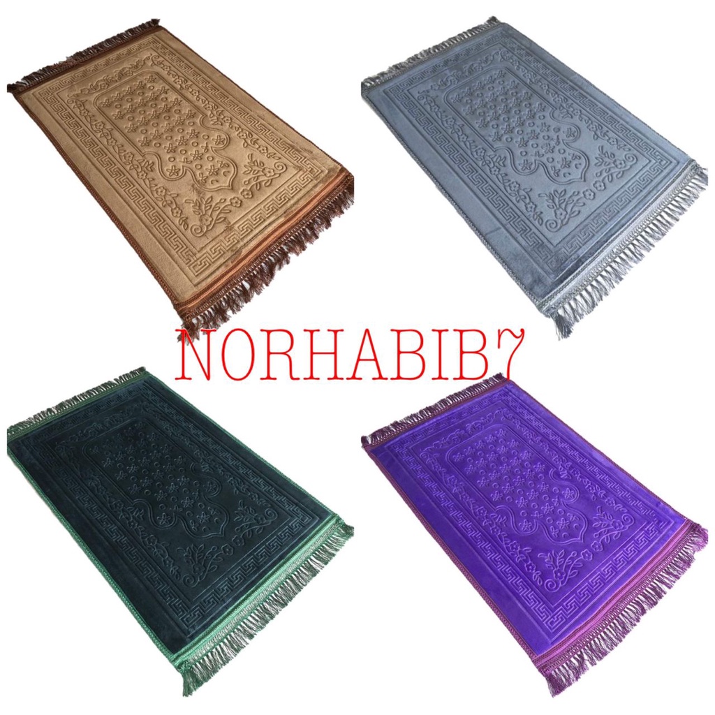 SEJADAH GEBU SUPER SOFT HIGH QUALITY/XXL (75X115cm) SEJADAH KOSONG ...