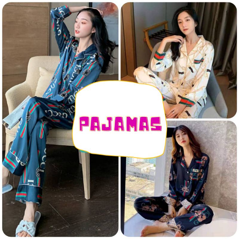 pajamas/pyjamas viral milk silk ( baju tidur viral) | Shopee Malaysia