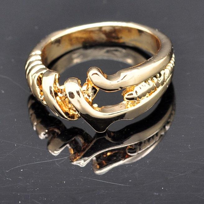 EVA - Neon Genesis Evangelion Spear of Longinus Ring Gold Silver Ring ...