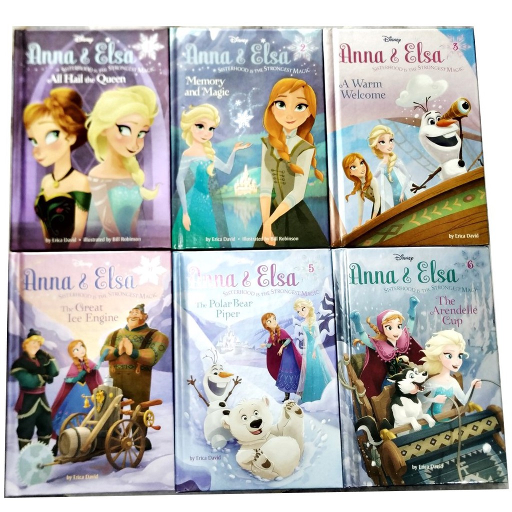 Frozen 6 Chapter Books Hardcover Preloved: Princess Anna Queen Elsa ...