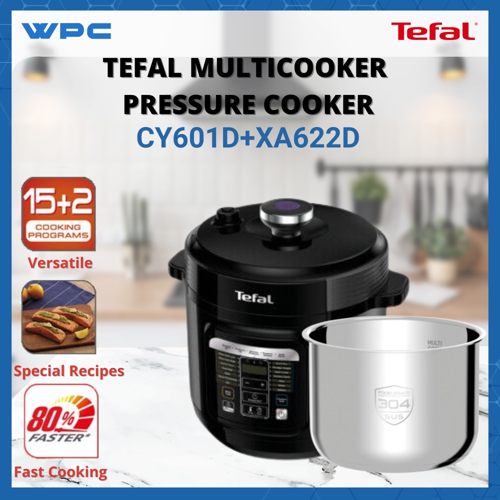 TEFAL MULTICOOKER PRESSURE COOKER HOME CHEF SMART 6L FAST COOK 1000W ...