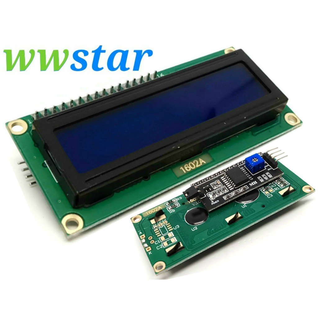Serial Iic I2c Lcd 1602 16x2 Twi Spi Serial Interface Lcd Display Module For Arduino Shopee