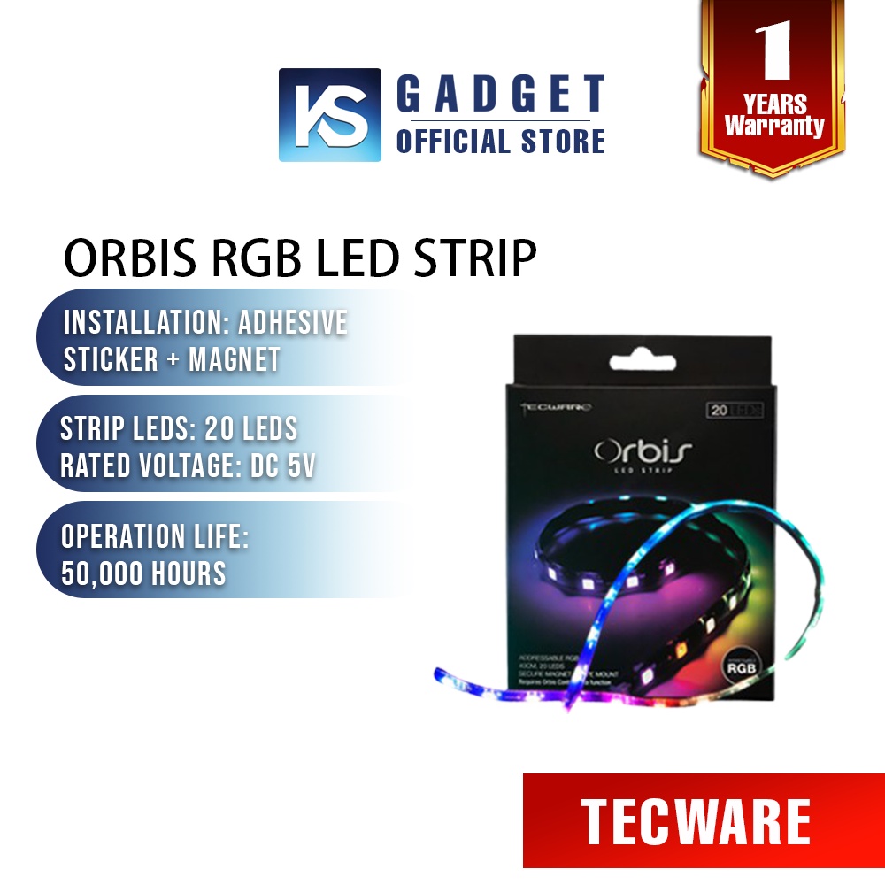 TECWARE ORBIS RGB LED STRIP ( TWAC-ORBLED ) | Shopee Malaysia
