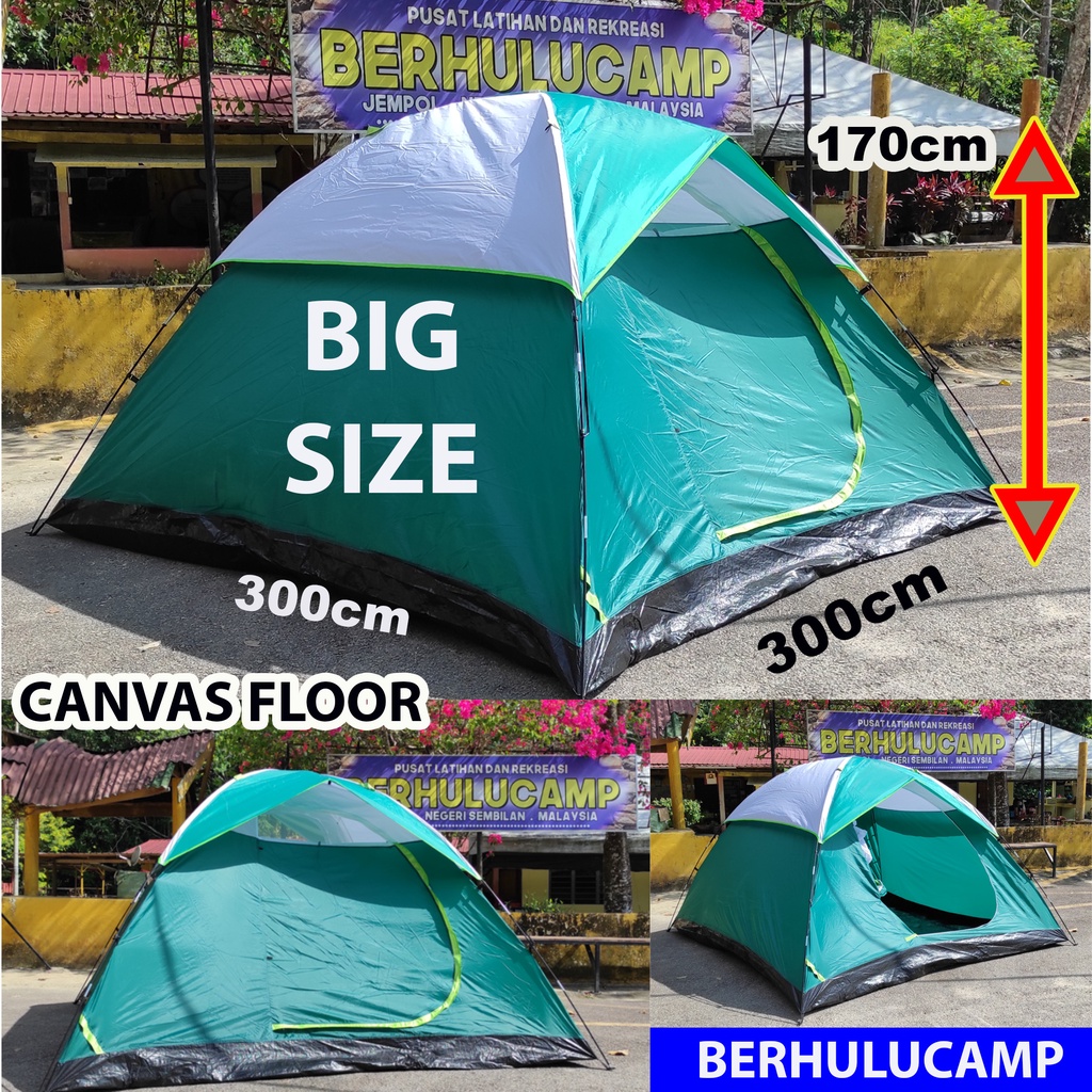 10 Pax Big Double Layer Camping Tent Khemah Camping Outdoor Tent Khemah ...