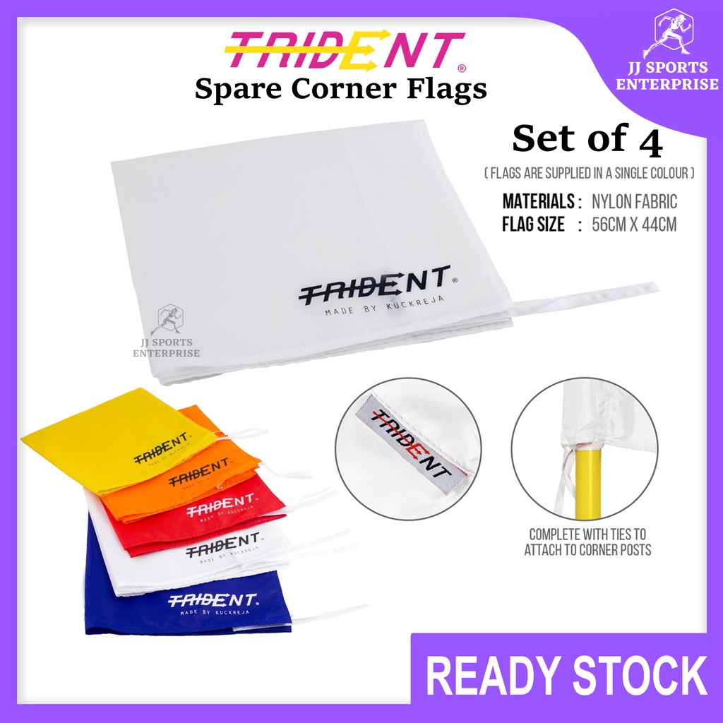 Trident Spare Corner Flags (Set of 4) Corner Flag Referee Flag ...